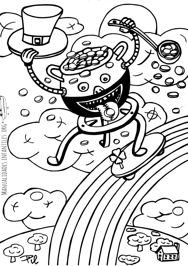 Dibujos del Día de San Patricio St Patrick's Day -Manualidades Infantiles