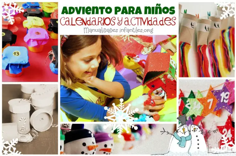 Calendarios de Adviento originales -Manualidades Infantiles