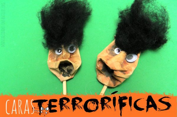 Cabezas de miedo fáciles para decoración Halloween