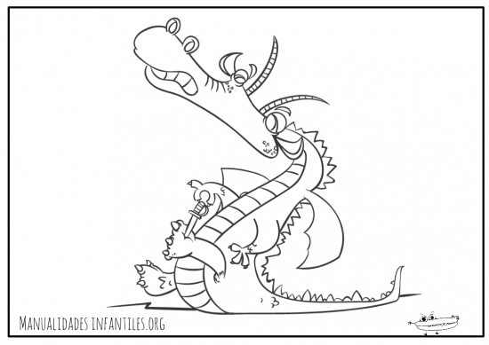 Dibujos Sant Jordi para Pintar