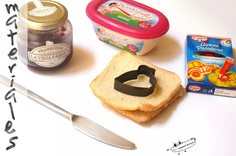 Tostadas de pajaritos de mermelada -Manualidades Infantiles