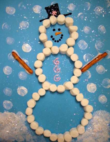Manualidades de Navidad: Muñeco de nieve con Nubes -Manualidades Infantiles