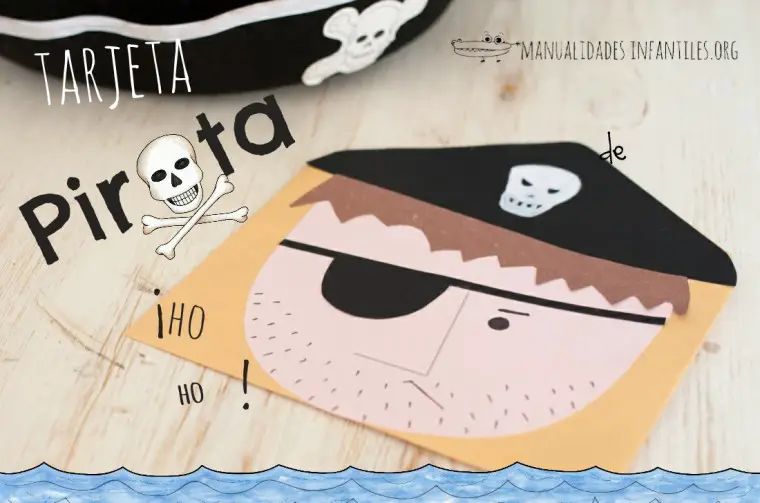 Tarjeta pirata -Manualidades Infantiles