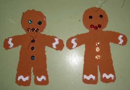 Muñecos de Jengibre - Adornos Navideños -Manualidades Infantiles