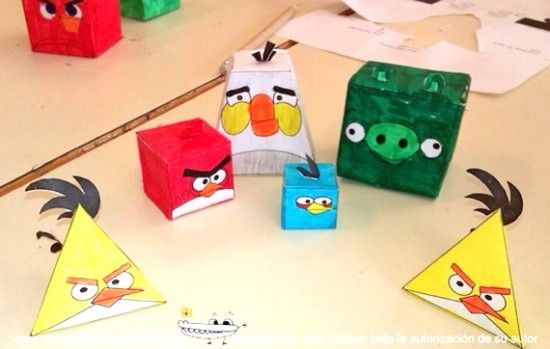 Angry Birds de Papel -Manualidades Infantiles
