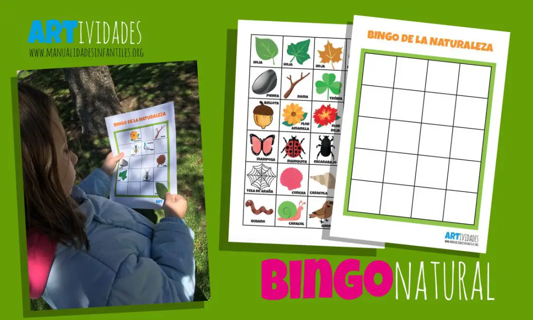 Bingo de la Naturaleza -Manualidades Infantiles