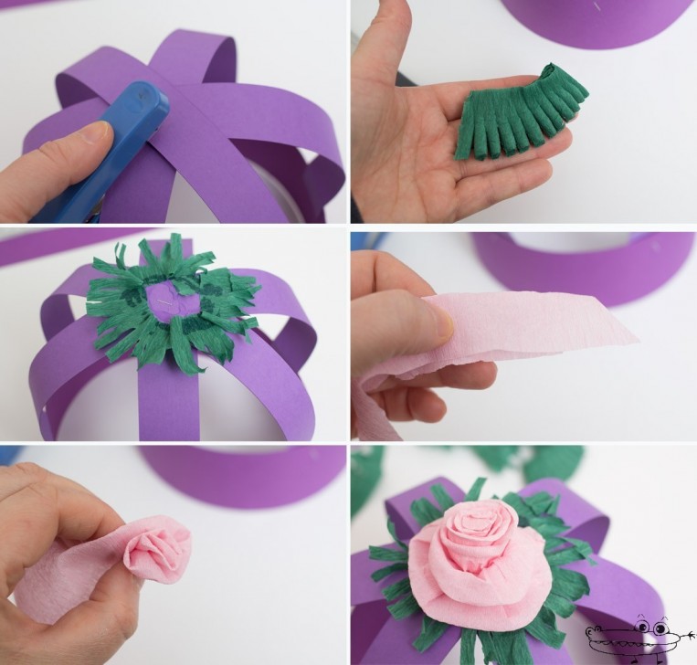 Cómo hacer una corona para la Primavera - Manualidades infantiles