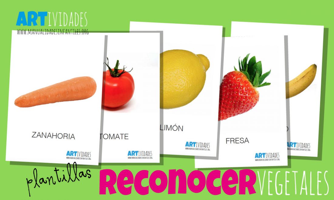 Juego de reconocer frutas y verduras -Manualidades Infantiles