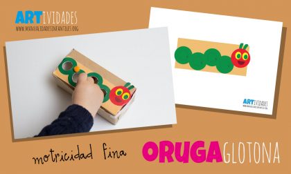 Motricidad fina con la Oruga Glotona -Manualidades Infantiles