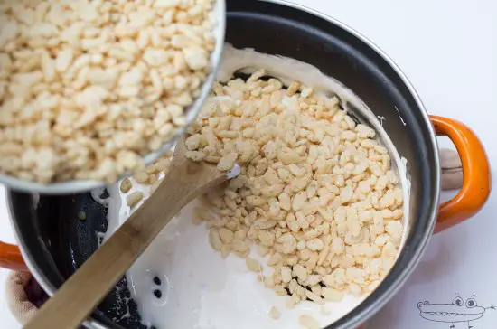 Legos de arroz inflado -Manualidades Infantiles